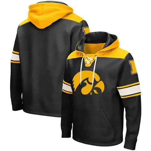 COLOSSEUM Iowa Hawkeyes 2.0 Lace-up Pullover Hoodie