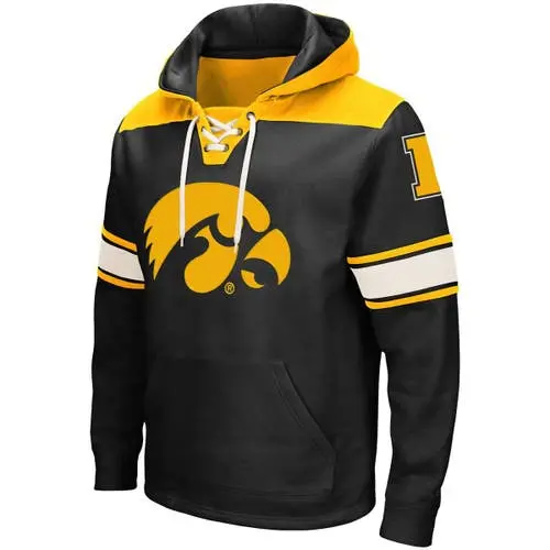 COLOSSEUM Iowa Hawkeyes 2.0 Lace-up Pullover Hoodie