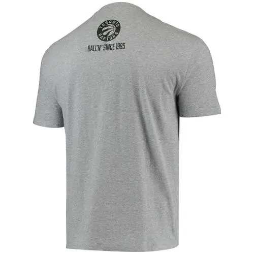 BALL'N Heathered Gray Toronto Raptors Since 1995 T-shirt