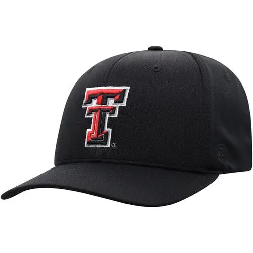 Top Of The World Texas Tech Red Raiders Reflex Logo Flex Hat - Black
