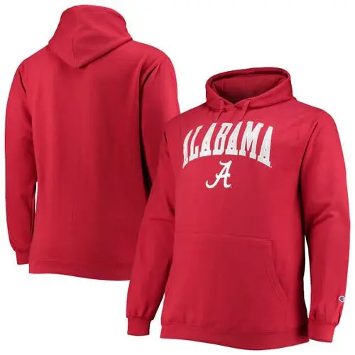 Champion Alabama Tide Big & Tall Arch Over Logo Powerblend Pullover Hoodie