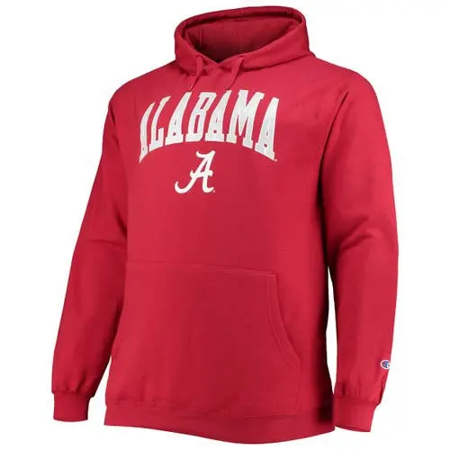 Champion Alabama Tide Big & Tall Arch Over Logo Powerblend Pullover Hoodie