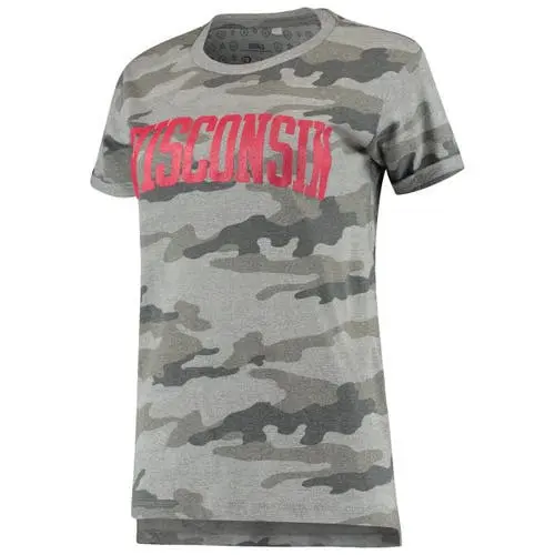 PRESSBOX Wisconsin Badgers Print T-shirt