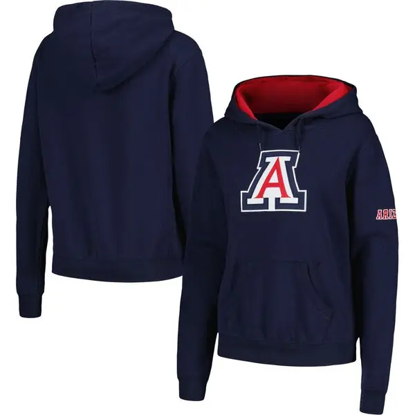 STADIUM ATHLETIC Arizona Wildcats Big Logo Pullover Hoodie - Navy