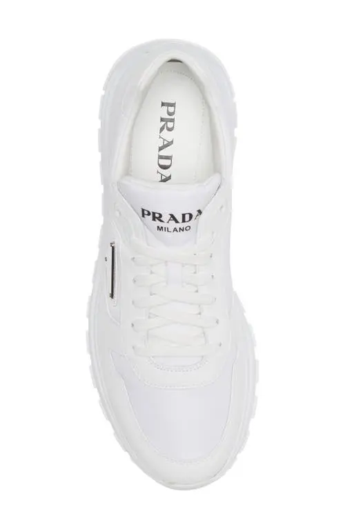 Prada Prax 1 Mixed Media Sneakers - Bianco