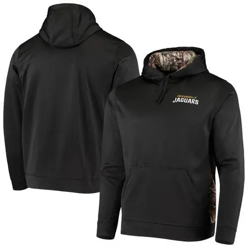 DUNBROOKE Realtree Camo Jacksonville Jaguars Logo Ranger Pullover Hoodie - Black