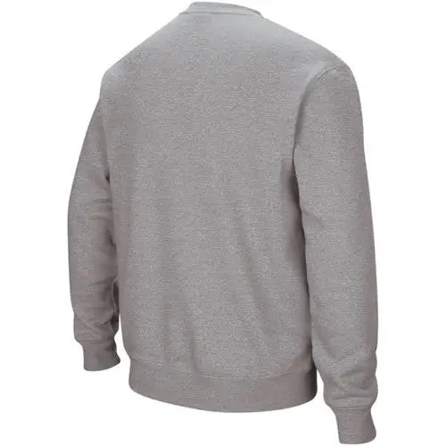COLOSSEUM Washington State Cougars Arch & Logo Crew Neck Sweatshirt - Heather Gray