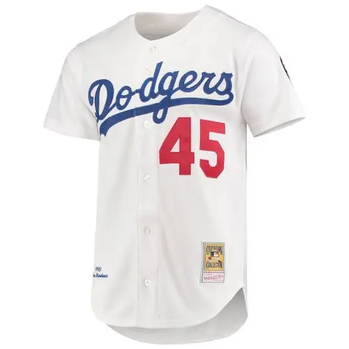 Mitchell & Ness Pedro Martinez Los Angeles Dodgers 1993 Cooperstown Collection Authentic Jersey By - White