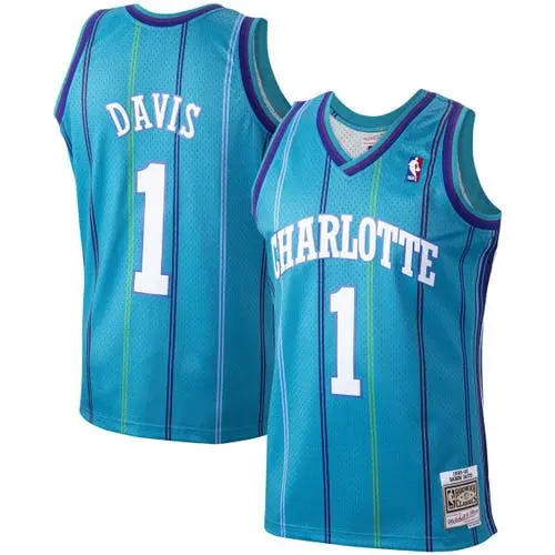 Mitchell & Ness Baron Davis Charlotte Hornets 1999/00 Hardwood Classics Swingman Jersey - Teal