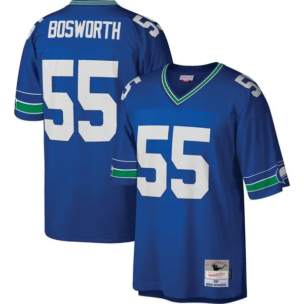 Mitchell & Ness Brian Bosworth Seattle Seahawks Legacy Replica Jersey - Royal