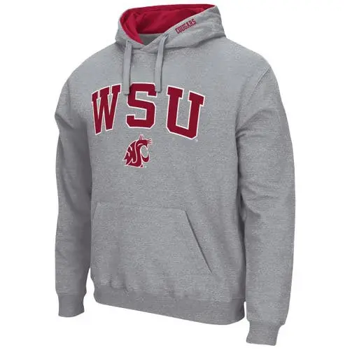 COLOSSEUM Washington State Cougars Arch & Logo 3.0 Pullover Hoodie