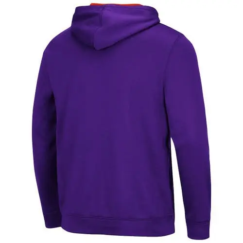 COLOSSEUM Clemson Tigers Slash Stack 2.0 Pullover Hoodie