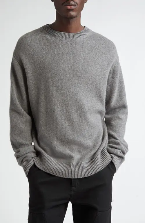 THE ELDER STATESMAN Simple Cashmere Sweater - Light Grey