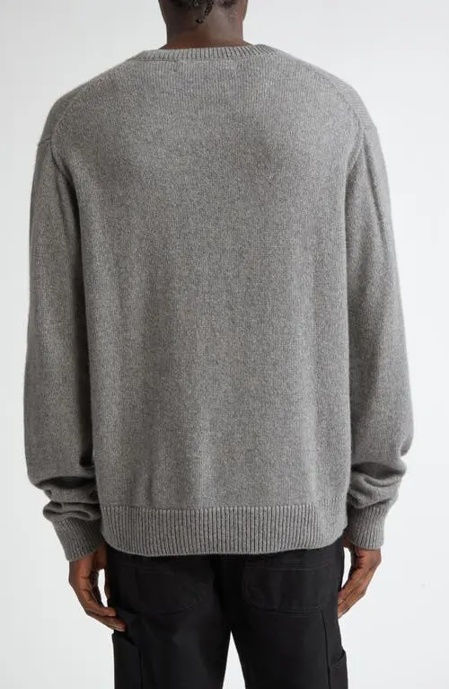 THE ELDER STATESMAN Simple Cashmere Sweater - Light Grey