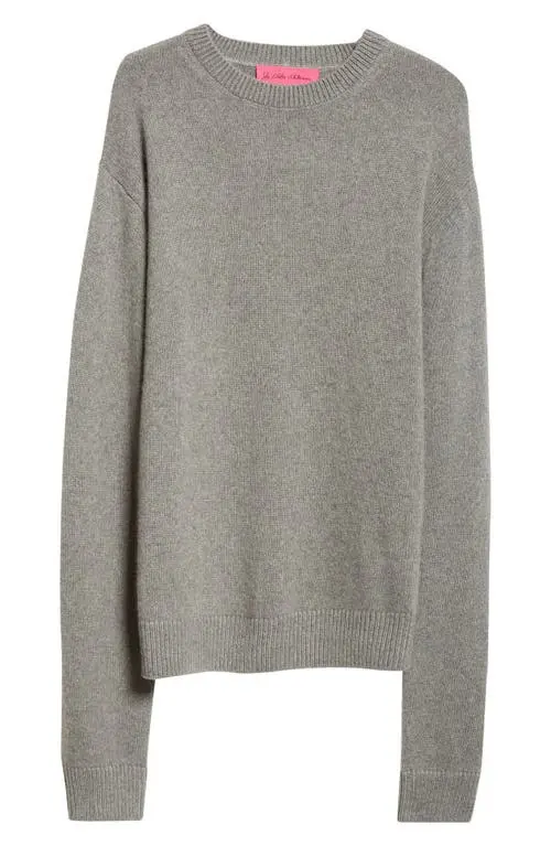THE ELDER STATESMAN Simple Cashmere Sweater - Light Grey