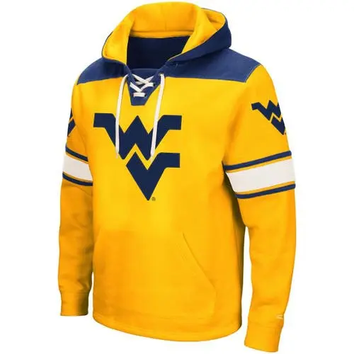 COLOSSEUM West Virginia Mountaineers 2.0 Lace-up Pullover Hoodie - Gold