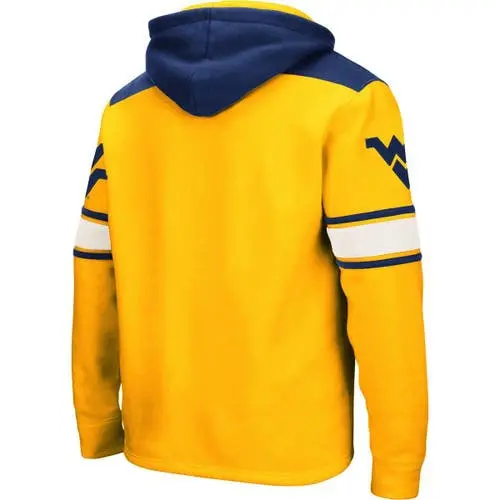 COLOSSEUM West Virginia Mountaineers 2.0 Lace-up Pullover Hoodie - Gold