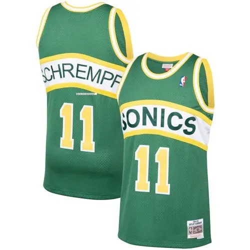 Mitchell & Ness Detlef Schrempf Seattle Supersonics 1994/95 Hardwood Classics Swingman Jersey - Green