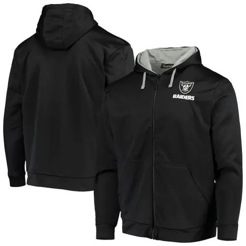 DUNBROOKE Gray Las Vegas Raiders Apprentice Full-zip Hoodie