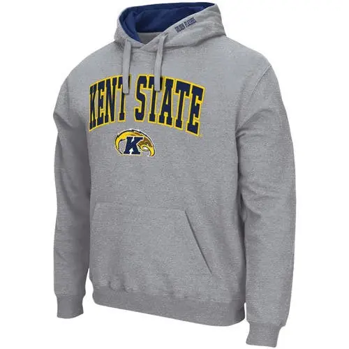 COLOSSEUM Kent State Golden Flashes Arch And Logo Hoodie - Heather Gray