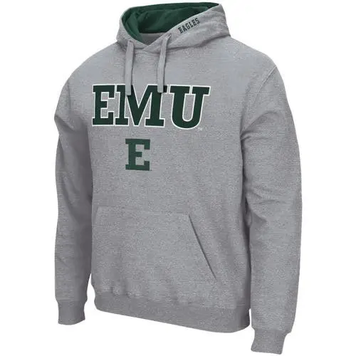 COLOSSEUM Eastern Michigan Eagles Arch & Logo 3.0 Pullover Hoodie