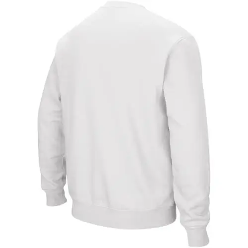 COLOSSEUM Clemson Tigers Arch & Logo Crew Neck Sweatshirt - White