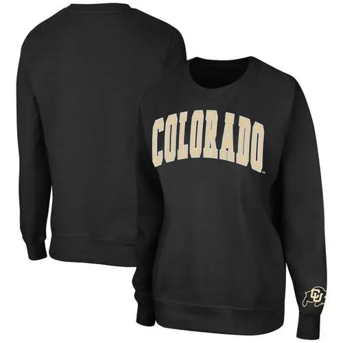 COLOSSEUM Colorado Buffaloes Campanile Pullover Sweatshirt - Black