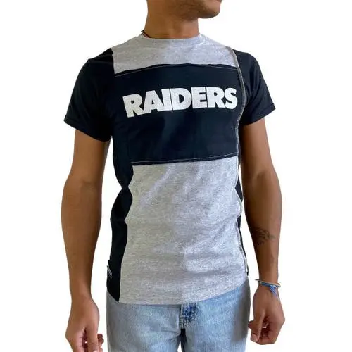 REFRIED APPAREL Las Vegas Raiders Sustainable Split T-shirt