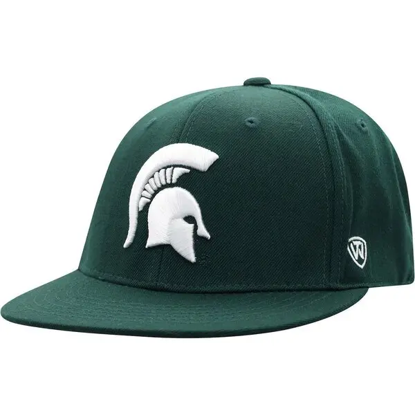 Top Of The World Michigan State Spartans Team Color Fitted Hat - Green