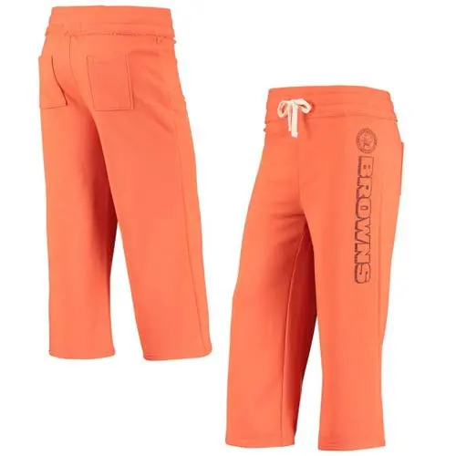 Junk Food Cleveland Browns Cropped French Terry Pants