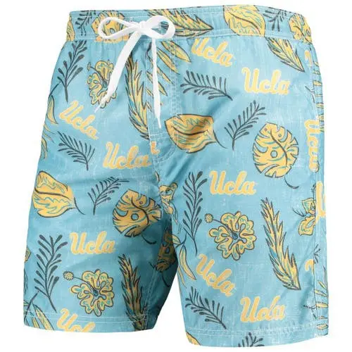 WES & WILLY Ucla Bruins Vintage Floral Swim Trunks
