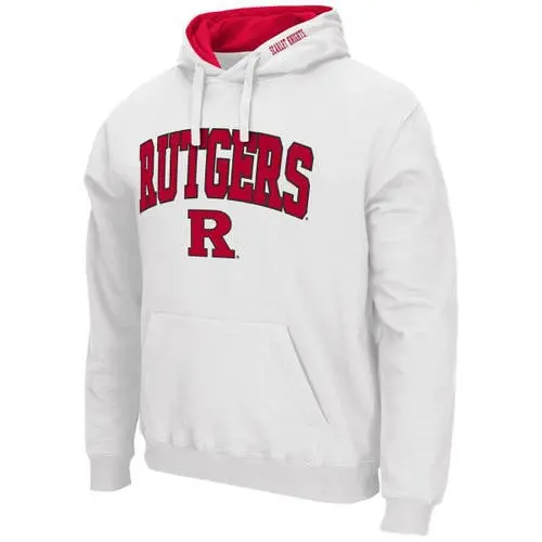 COLOSSEUM Rutgers Scarlet Knights Arch & Logo 3.0 Pullover Hoodie - White