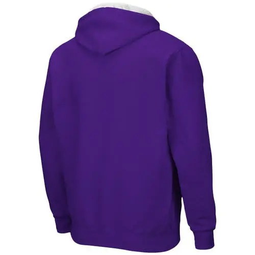 COLOSSEUM Kansas State Wildcats Arch & Logo Full-zip Hoodie - Purple