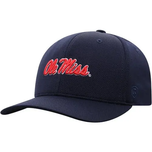 Top Of The World Ole Miss Rebels Reflex Logo Flex Hat - Navy