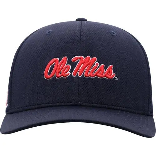 Top Of The World Ole Miss Rebels Reflex Logo Flex Fit Baseball Cap - Navy