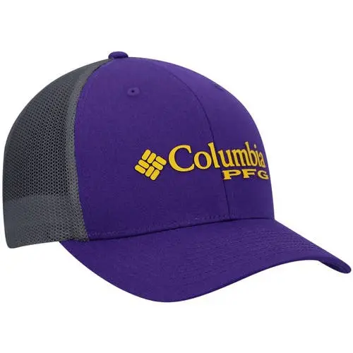 Columbia Lsu Tigers Pfg Snapback Adjustable Hat