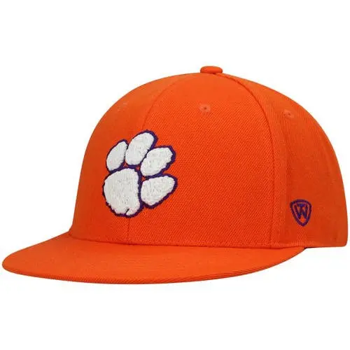 Top Of The World Clemson Tigers Team Color Fitted Hat - Orange