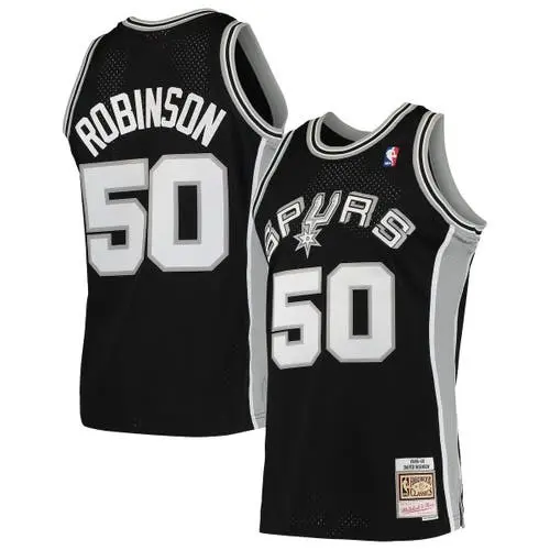 Mitchell & Ness David Robinson San Antonio Spurs 1991/92 Hardwood Classics Swingman Jersey - Black
