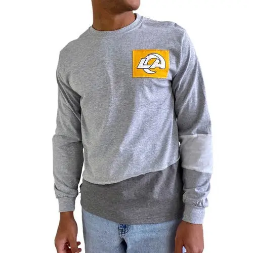 REFRIED APPAREL Los Angeles Rams Sustainable Angle Long Sleeve T-shirt