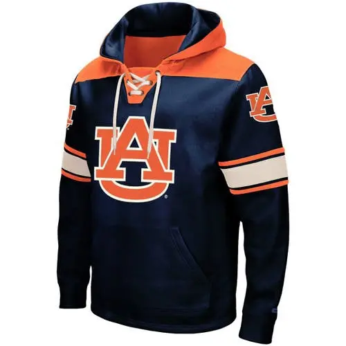COLOSSEUM Auburn Tigers Lace-up Hoodie - Navy