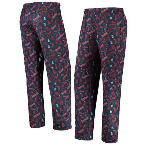 FOCO St. Louis Cardinals Retro Print Sleep Pants - Navy
