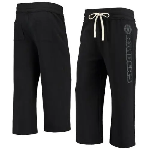 Junk Food Las Vegas Raiders Cropped Pants - Black