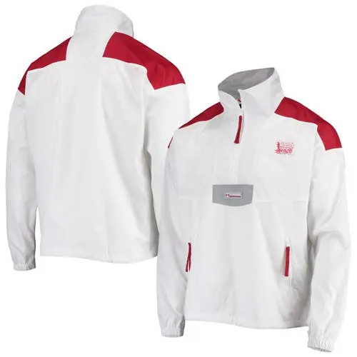 Columbia Oklahoma Sooners Santa Ana Anorak Quarter-zip Jacket - White