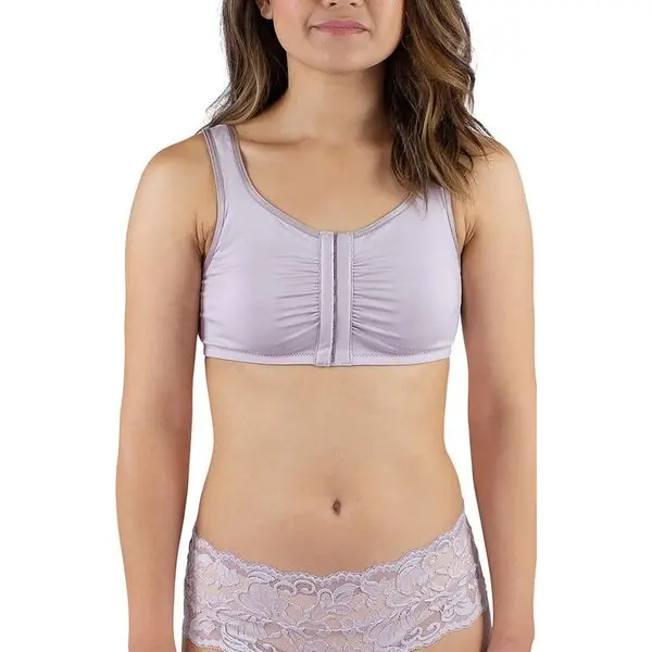 EVERVIOLET Maia Front Close Pocketed Bralette - Mauve