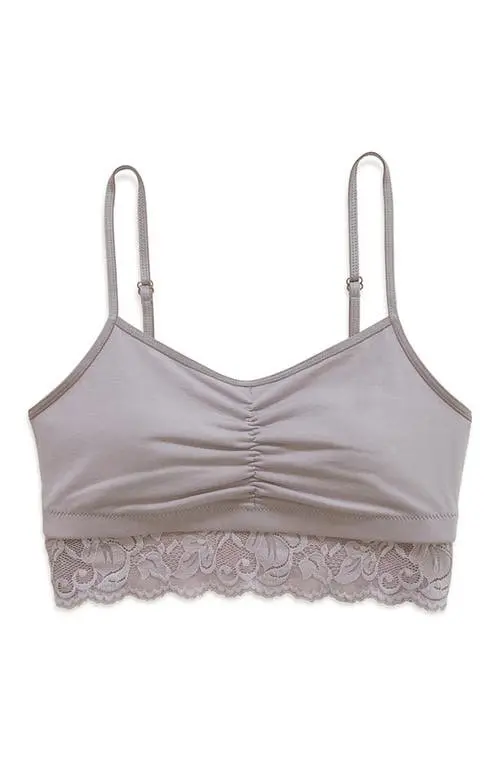 EVERVIOLET Astrid Pocketed Lace Bralette - Zdnumauve
