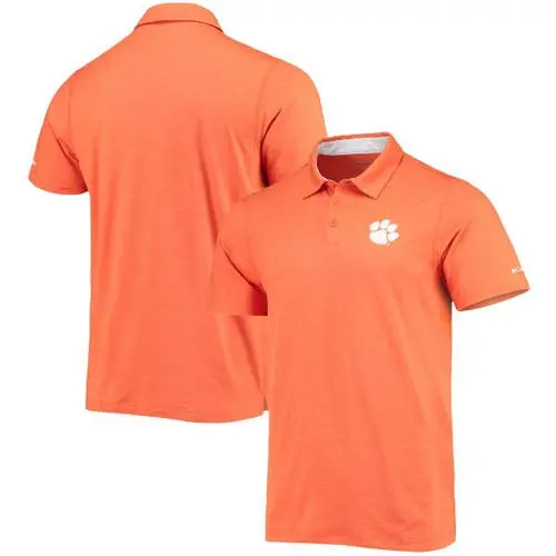 Columbia Clemson Tigers Tech Trail Omni-shade Polo