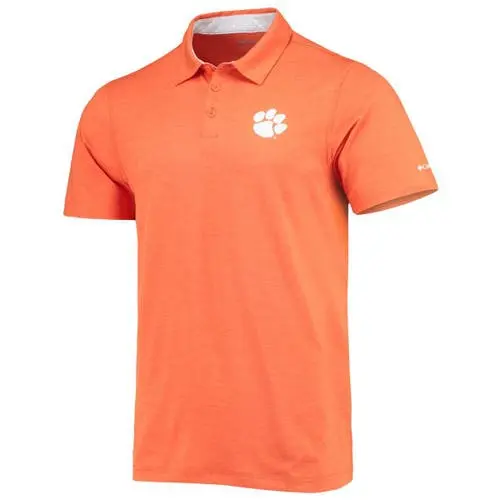 Columbia Clemson Tigers Tech Trail Omni-shade Polo