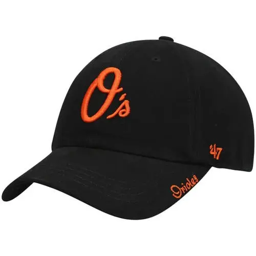 '47 Baltimore Orioles Miata Clean Up Adjustable Cap - Black