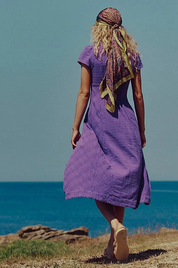Free People New In Town Midi Dress - Chive Blossom | Editorialist