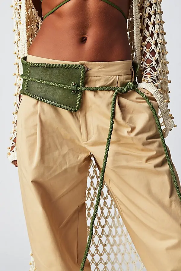 Free People Selena Leather Corset Belt By In Sea Serpent  display picture 2